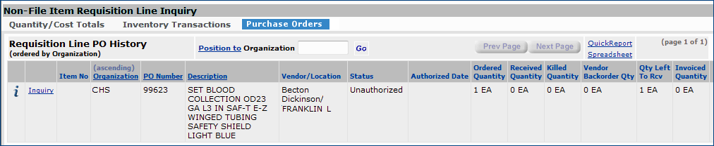 Create Requisitions for Pulse Cases